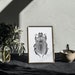 Spotted Scarab Fine Art Print, Printable Scarab Ink Drawing Wall Art ...