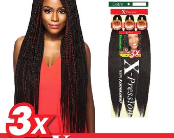 Braiding 3 Pack Outre-x-pression Pre-stretched Braid 52 Inch - Etsy