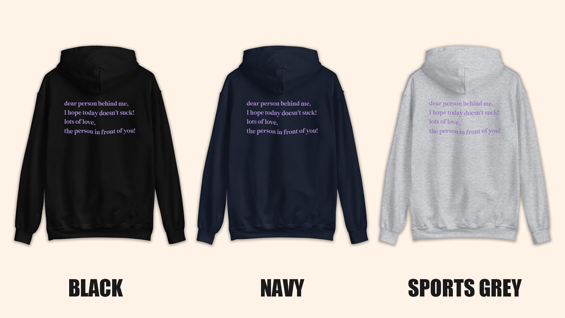 Dear Person Behind Me Hoodie Positive Clothing for Women Mental Health ...