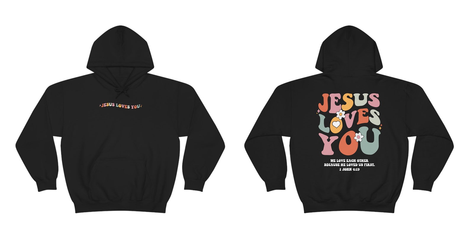Jesus Loves You Hoodie Retro Christian Hoodie Christian Merch - Etsy