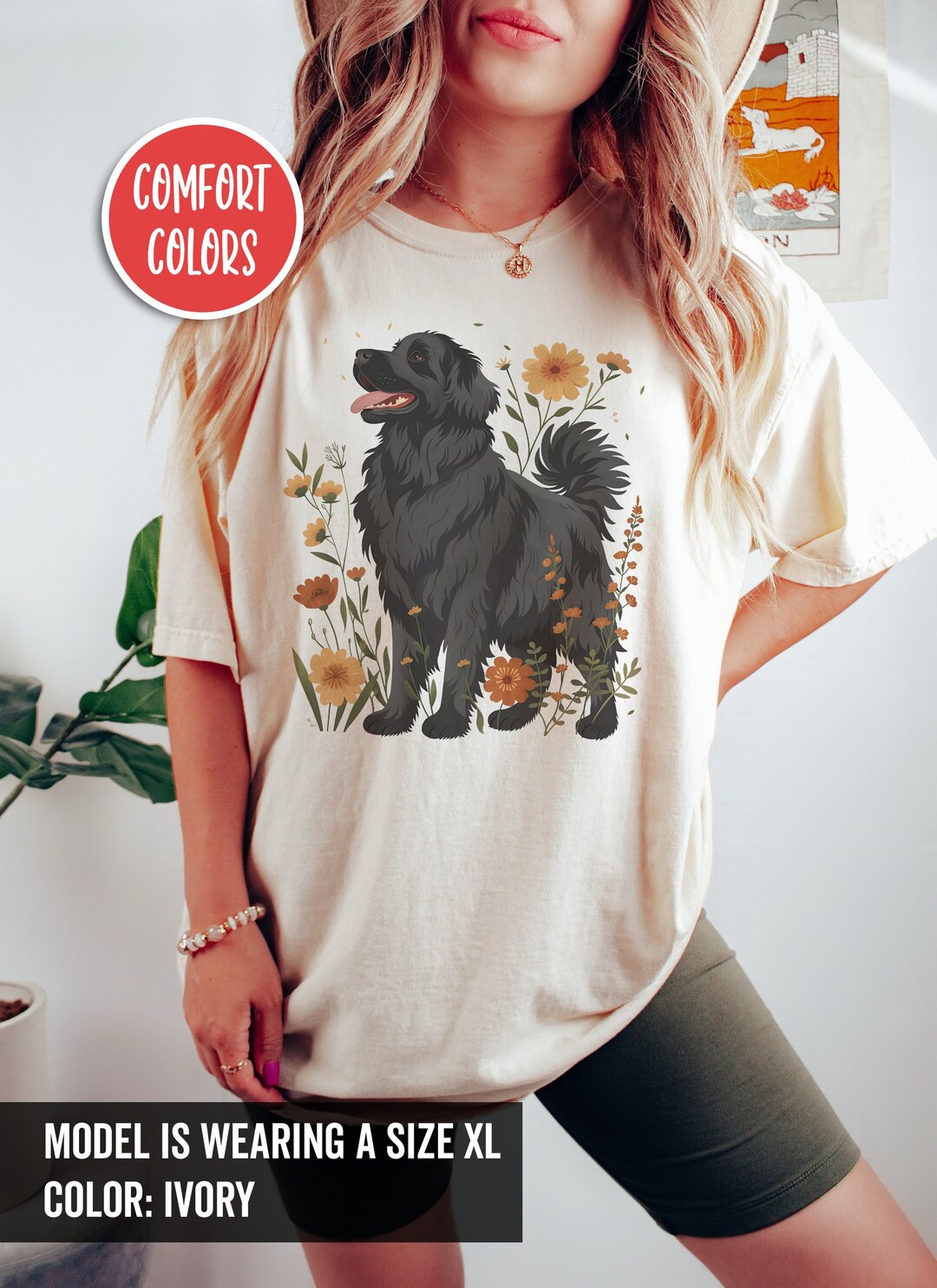 Newfoundland Dog Shirt Newfoundland Mom Gifts Dog Mom Shirt Floral Dog ...