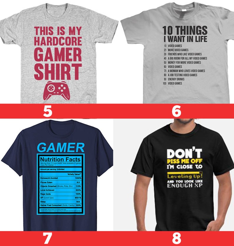 Custom T-shirt for Gamers With Your Profession Gaming - Etsy