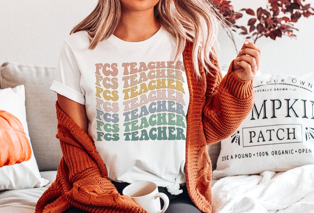 Fcs Teacher Shirt Facs Teacher Retro Teacher Shirt Back to School Shirt ...