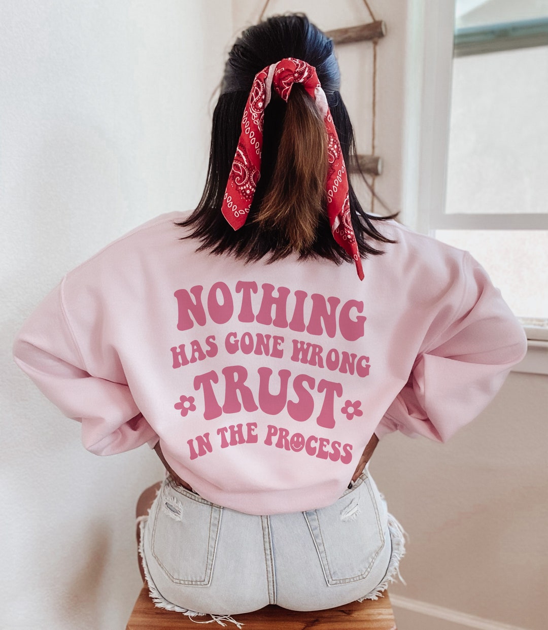 Positive Sweatshirt Women Mental Health Sweatshirt Retro Aesthetic ...