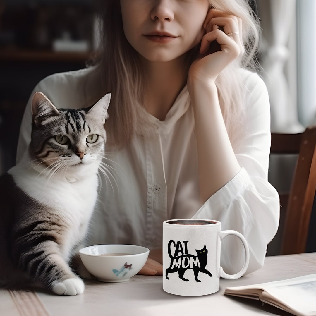 Cat Mom Mug Best Cat Mom Ever Mug Cat Owner Gifts for Cat Lovers Black ...