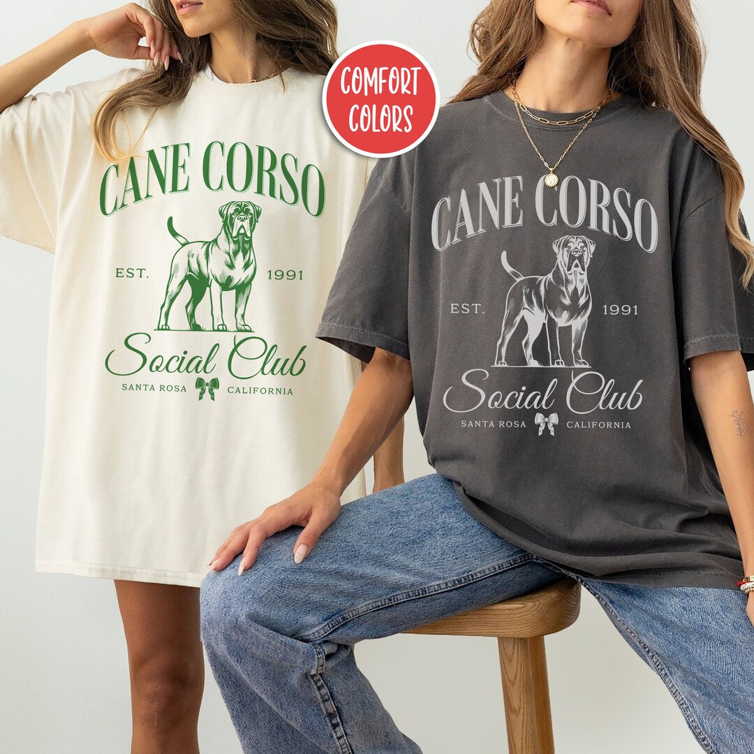 Custom Cane Corso Shirt Old Money Aesthetic Clothes Social Club Shirt ...