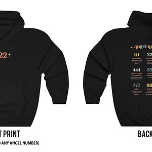 222 Angel Number Hoodie Angel Number Sweatshirt Angel Aesthetic Clothes ...