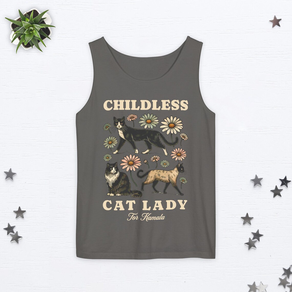 Childless Cat Lady Tank Top Kamala Tank Top Feminist Tank Top Kamala ...