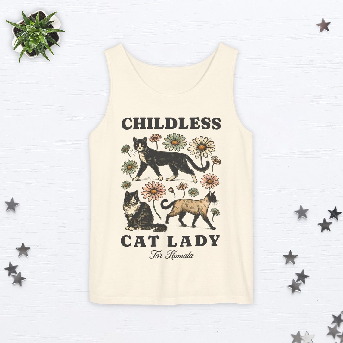 Childless Cat Lady Tank Top Kamala Tank Top Feminist Tank Top Kamala ...