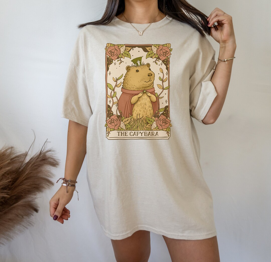 Capybara Shirt Tarot Card Shirt Tarot Shirt Funny Capybara Gift ...