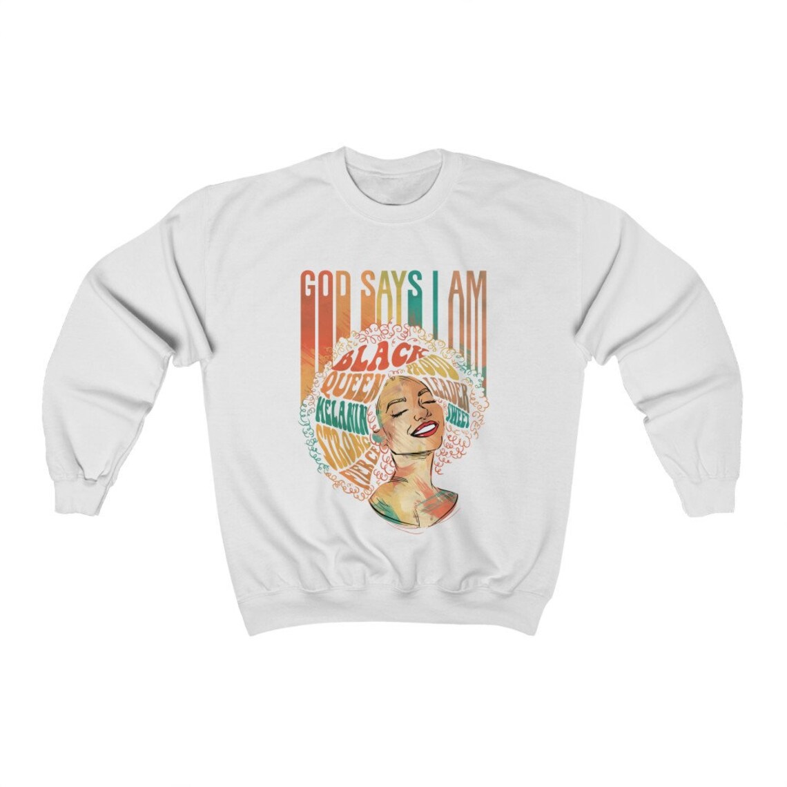 Black History Month Blm Sweatshirt African Afro Woman - Etsy