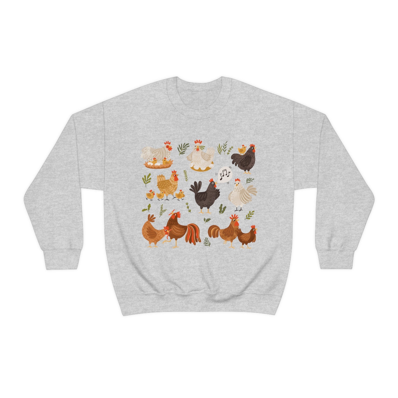 Chicken Sweatshirt Women Chicken Sweater Cottagecore Sweater ...