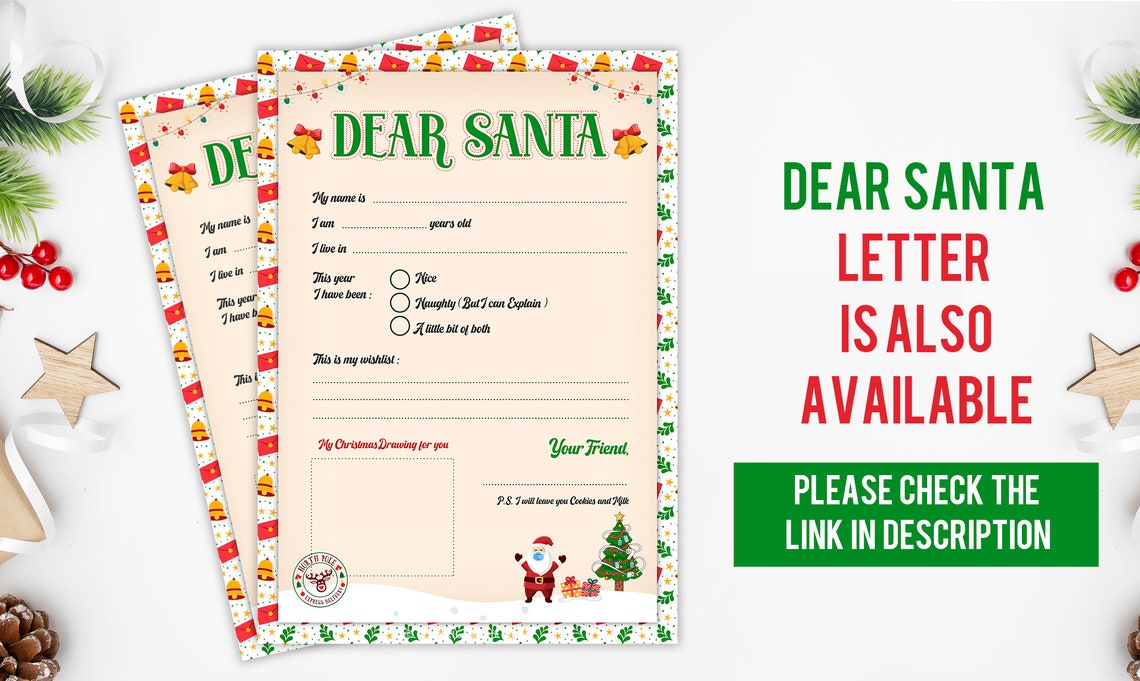 Letter From Santa Printable Santa Letter Santa Cam Letter - Etsy