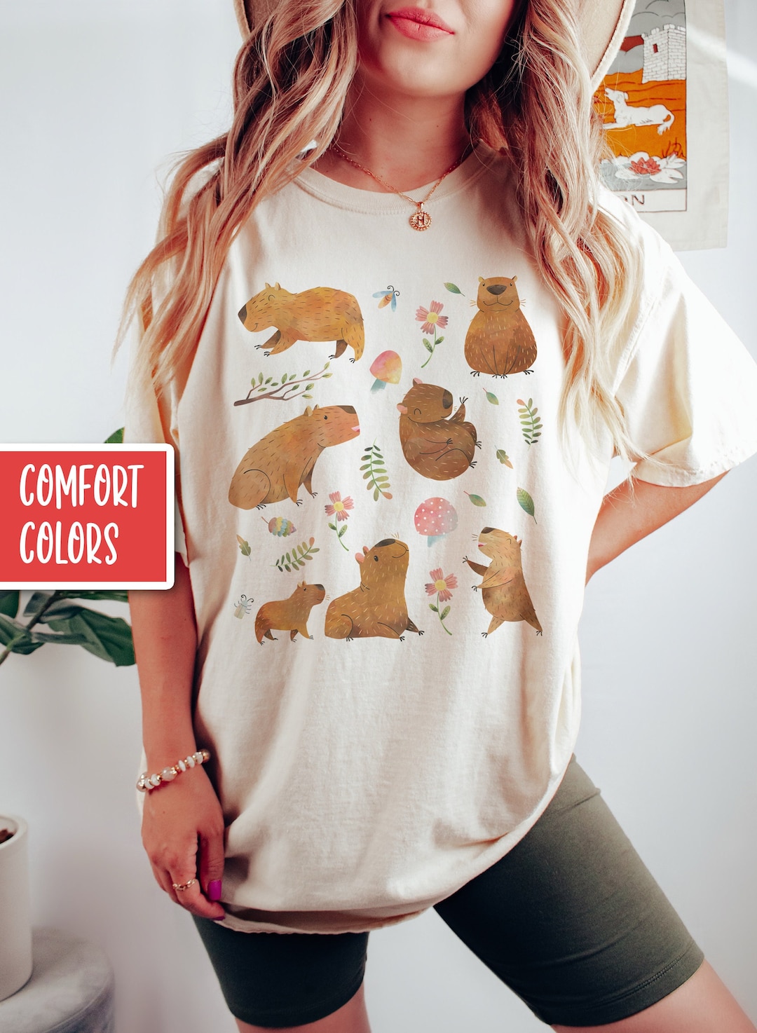 Capybara Shirt Capybara Gift Capybara Shirts Capybara T Shirt Cottage ...
