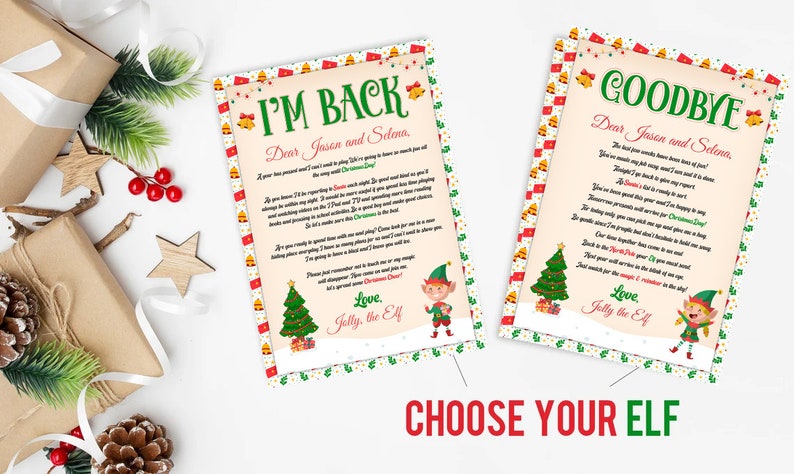 Elf Printable, Personalized Elf Letter, Elf on the Shelf, Elf Arrival ...