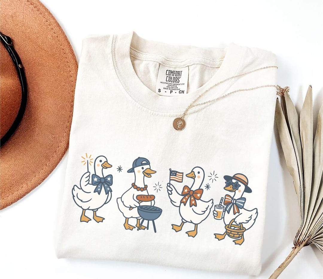 4th of July Goose Shirt Funny Goose Shirt Sarcastic Goose Tee Goose ...