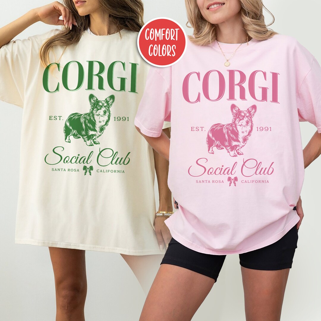 Custom Corgi Shirt Old Money Aesthetic Clothes Social Club Shirt Preppy ...