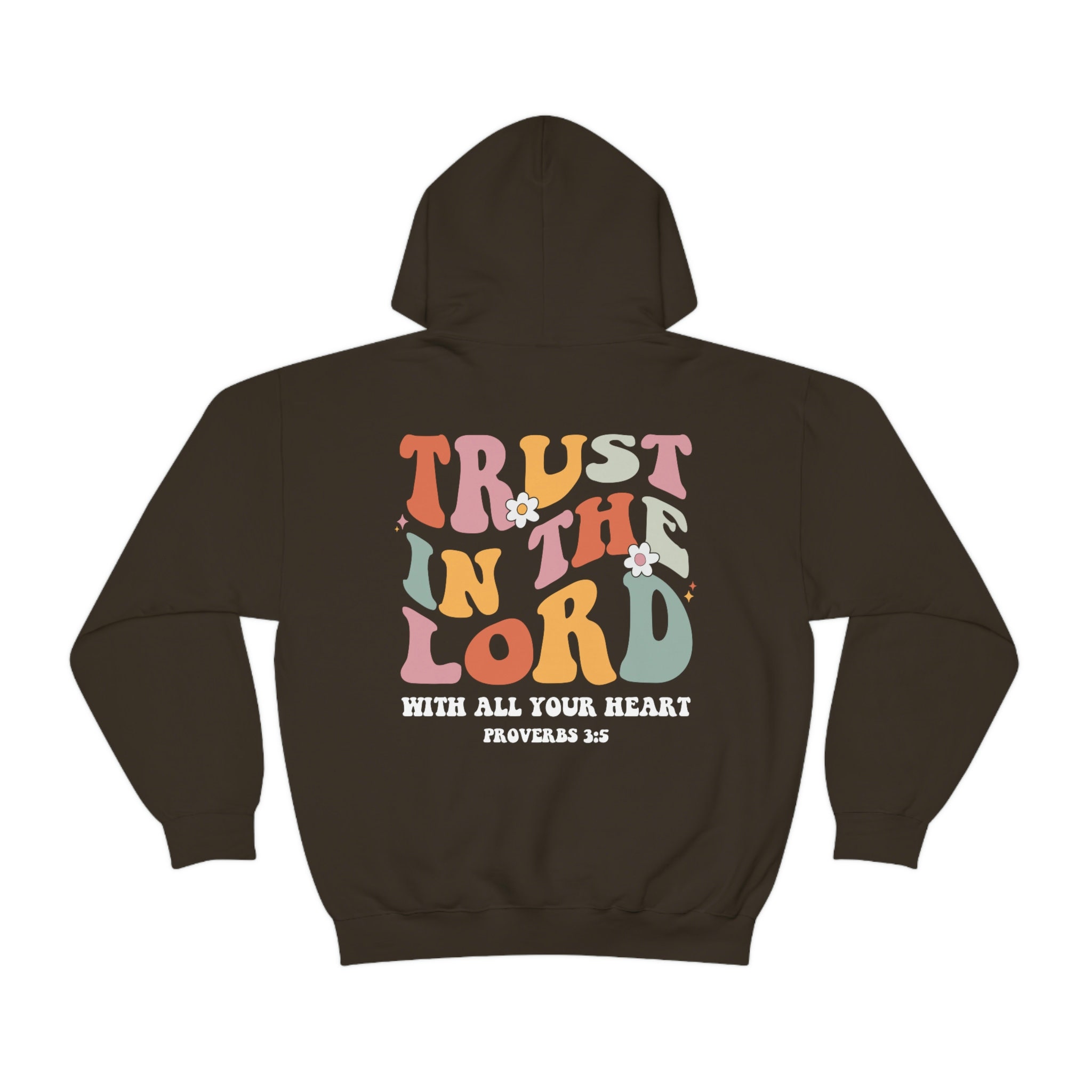 Trust in the Lord Hoodie Retro Christian Hoodie Christian Merch Jesus ...