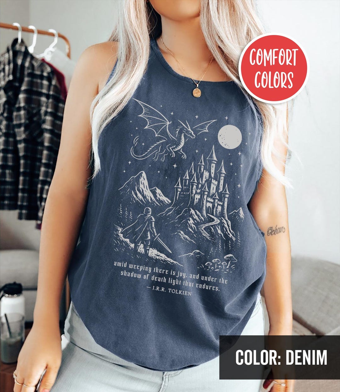 Castlecore Tank Top Medieval Tank Top Booktrovert Tank Top Feminism ...