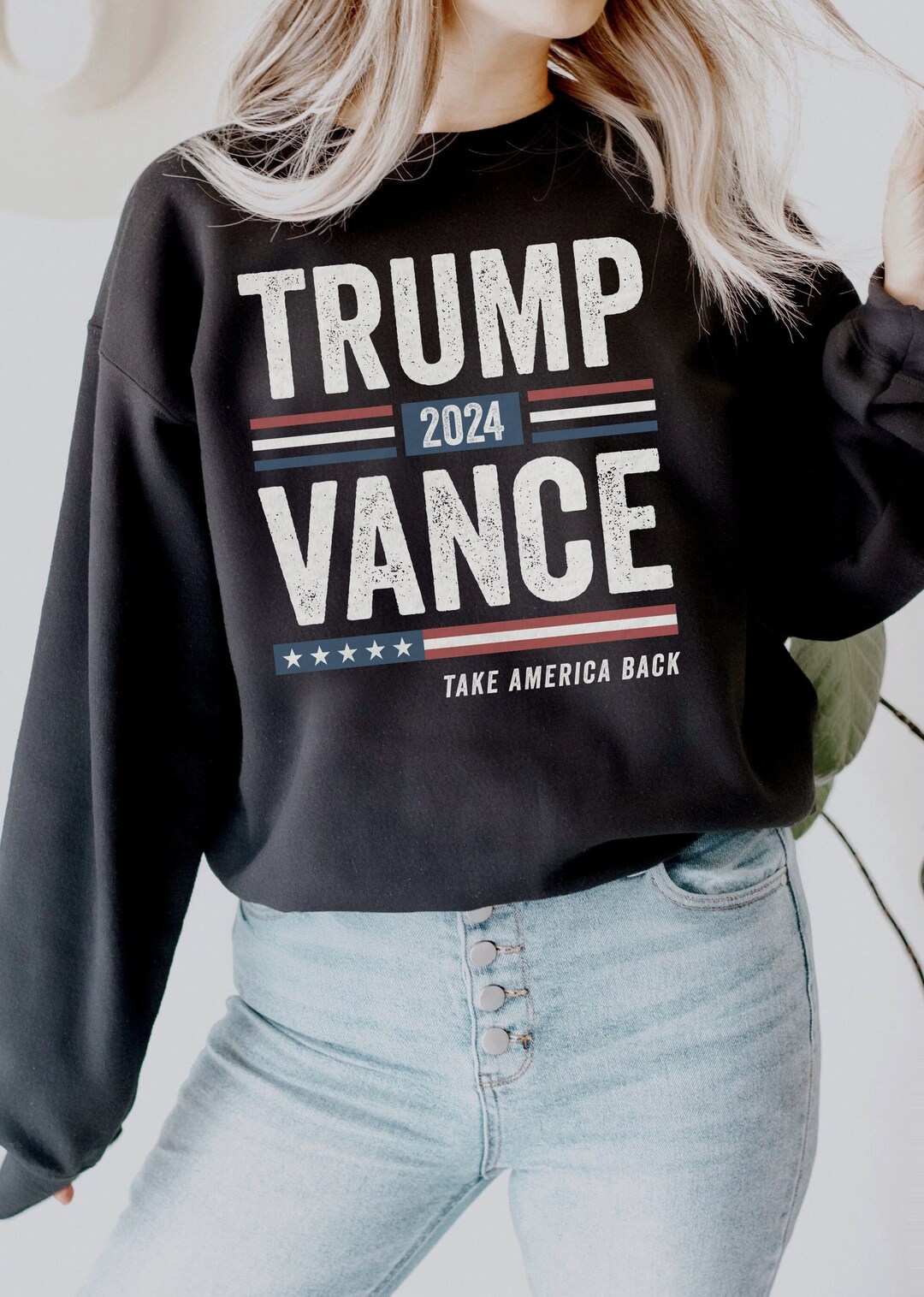 Trump Vance 2024 Sweatshirt Donald Trump Sweatshirt Trump Merch MAGA ...
