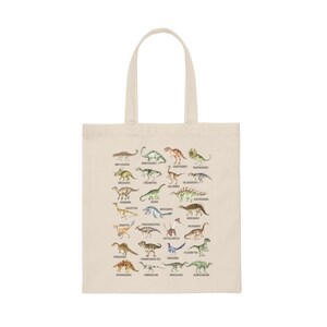 Dinosaur Tote Bag Aesthetic Tote Bag Trendy Tote Bag Dinosaur Alphabet ...