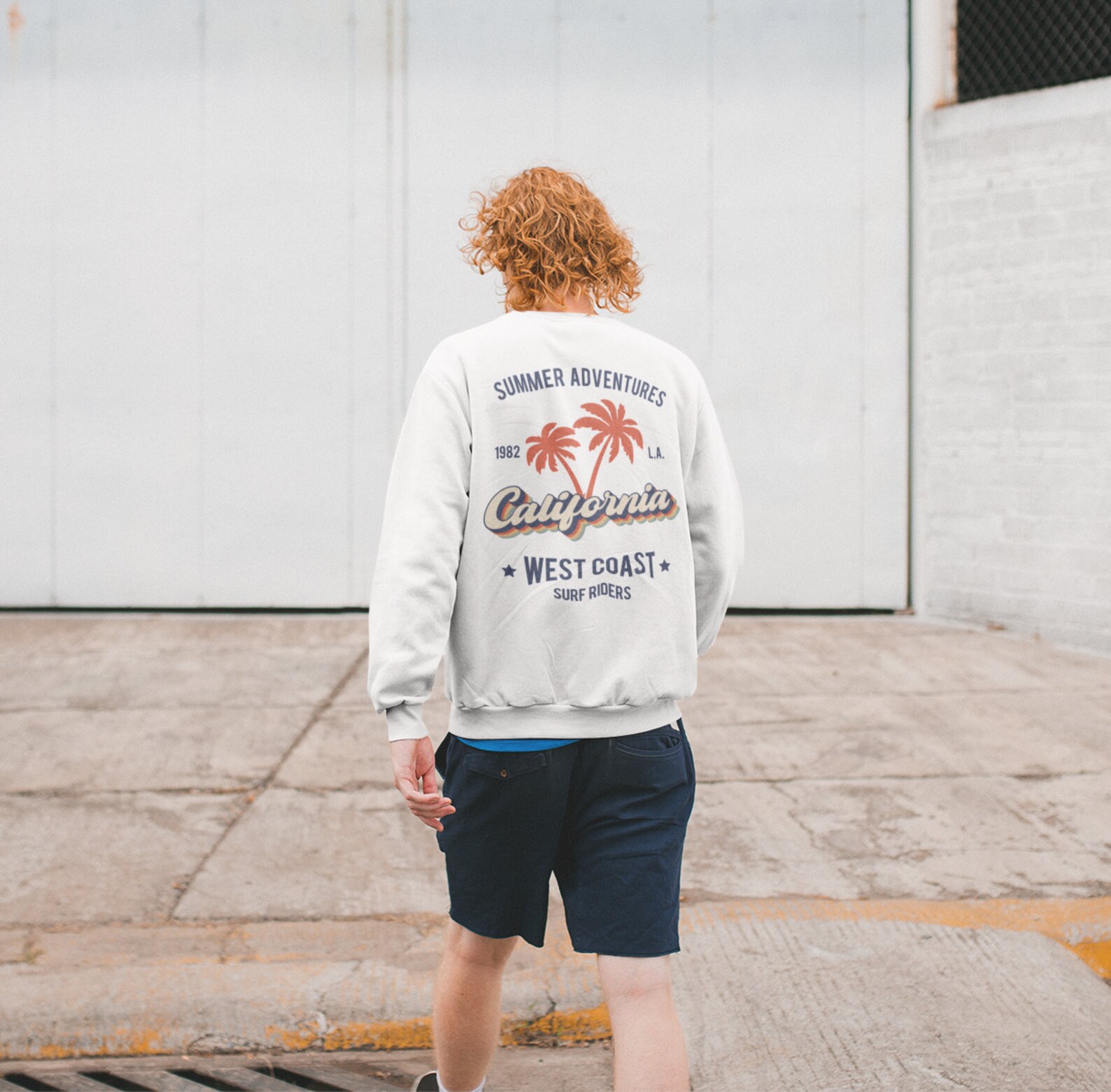 California Sweatshirt Los Angeles Sweatshirt Retro Sweatshirt | Etsy