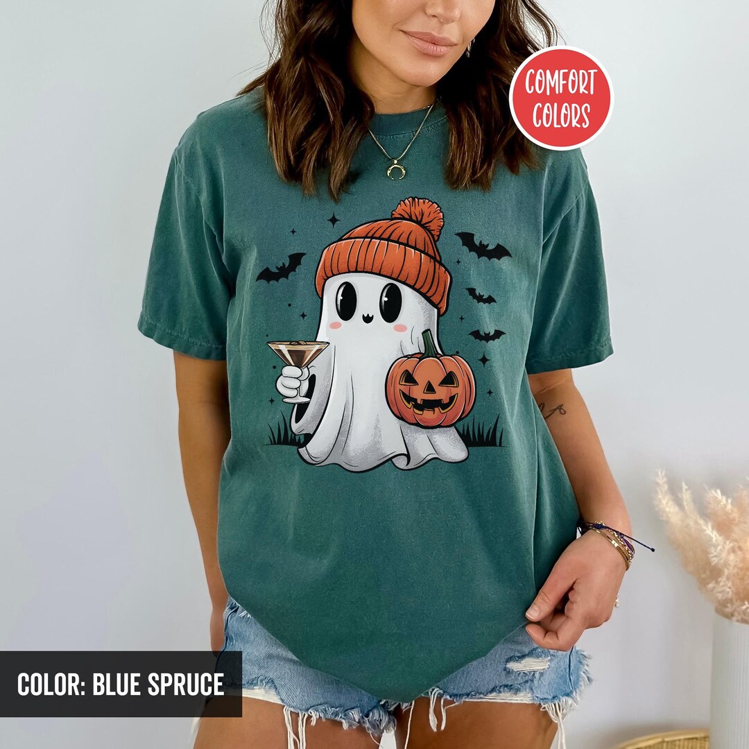 Espresso Martini Ghost Shirt Espresso Martini Shirt Halloween Shirt ...