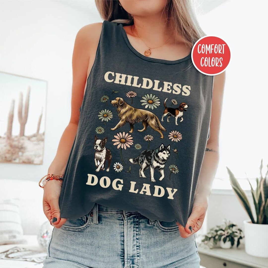 Childless Dog Lady Tank Top Kamala Tank Top Feminist Tank Top Kamala ...