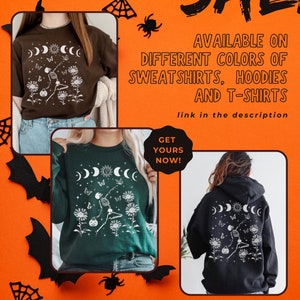 Dancing Skeleton Hoodie Halloween Hoodie Goth Hoodie Spooky Sweatshirt ...