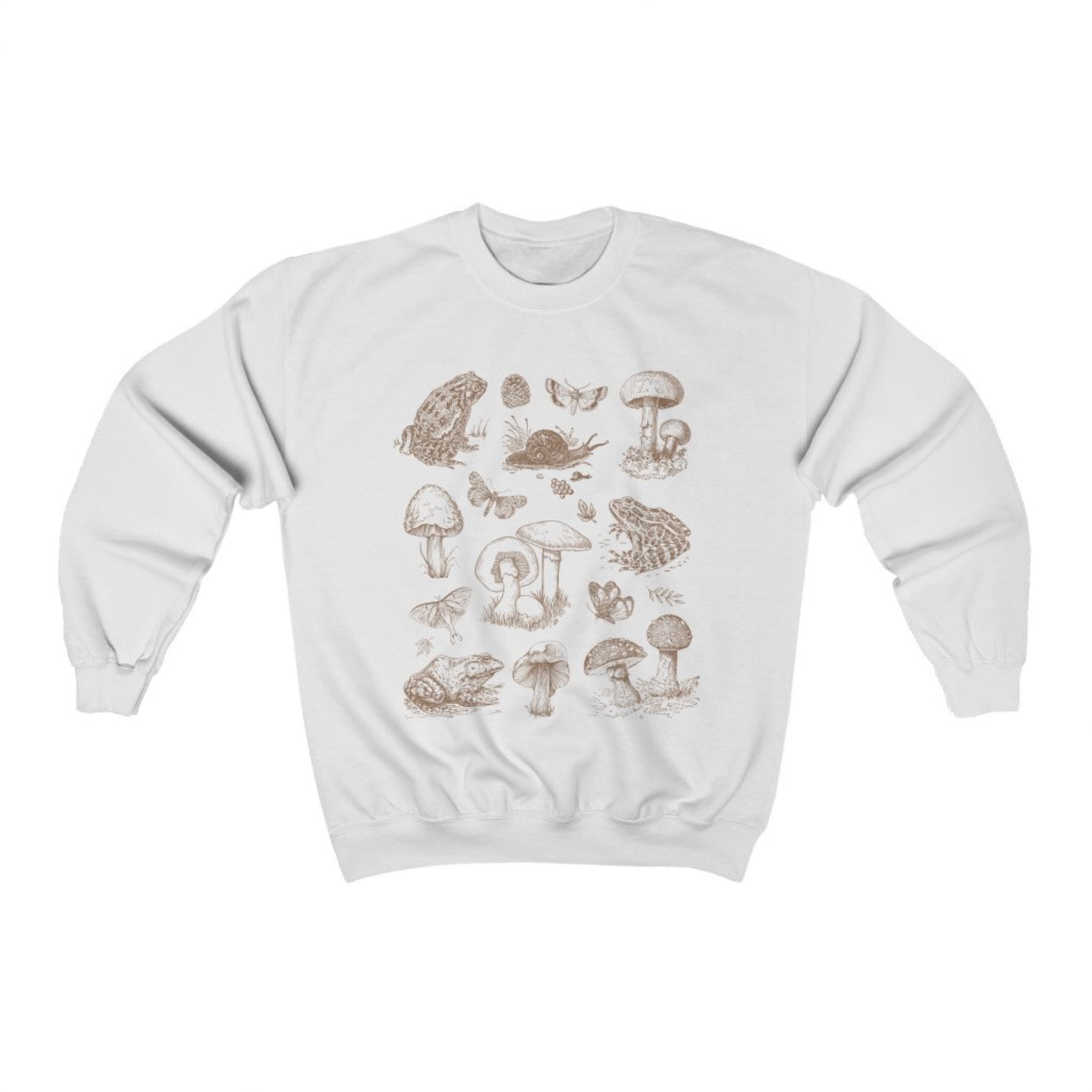 Cottagecore Frog Sweatshirt Mushroom Crewneck Frog and Toad Mushroom ...