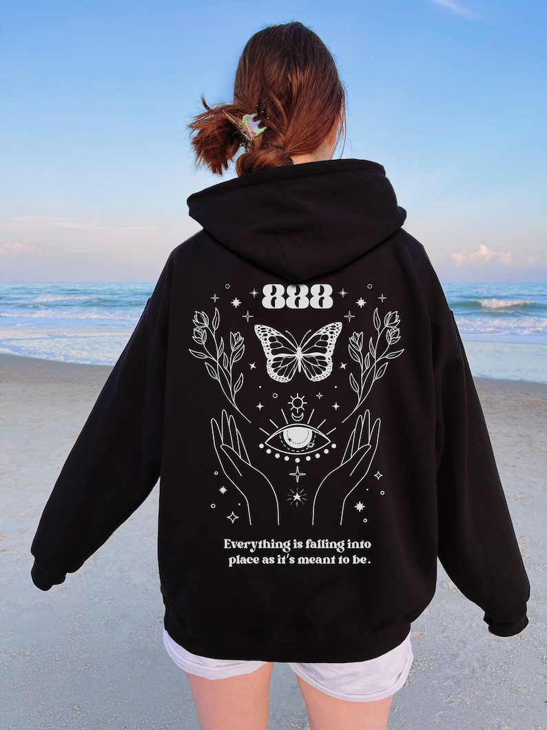 888 Angel Number Hoodie Angel Numbers 888 Hoodie Preppy Hoodie ...