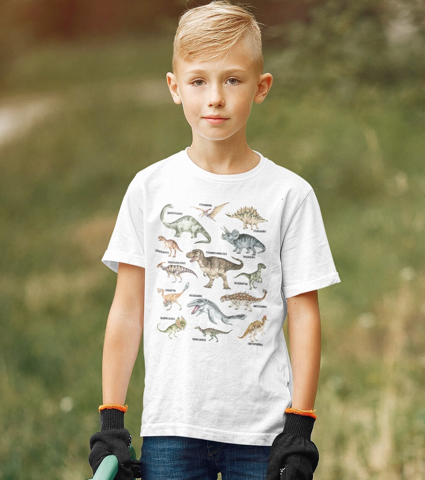 Kids Dinosaur Shirt Boys Dinosaur Print Shirt Cute Dinosaur - Etsy