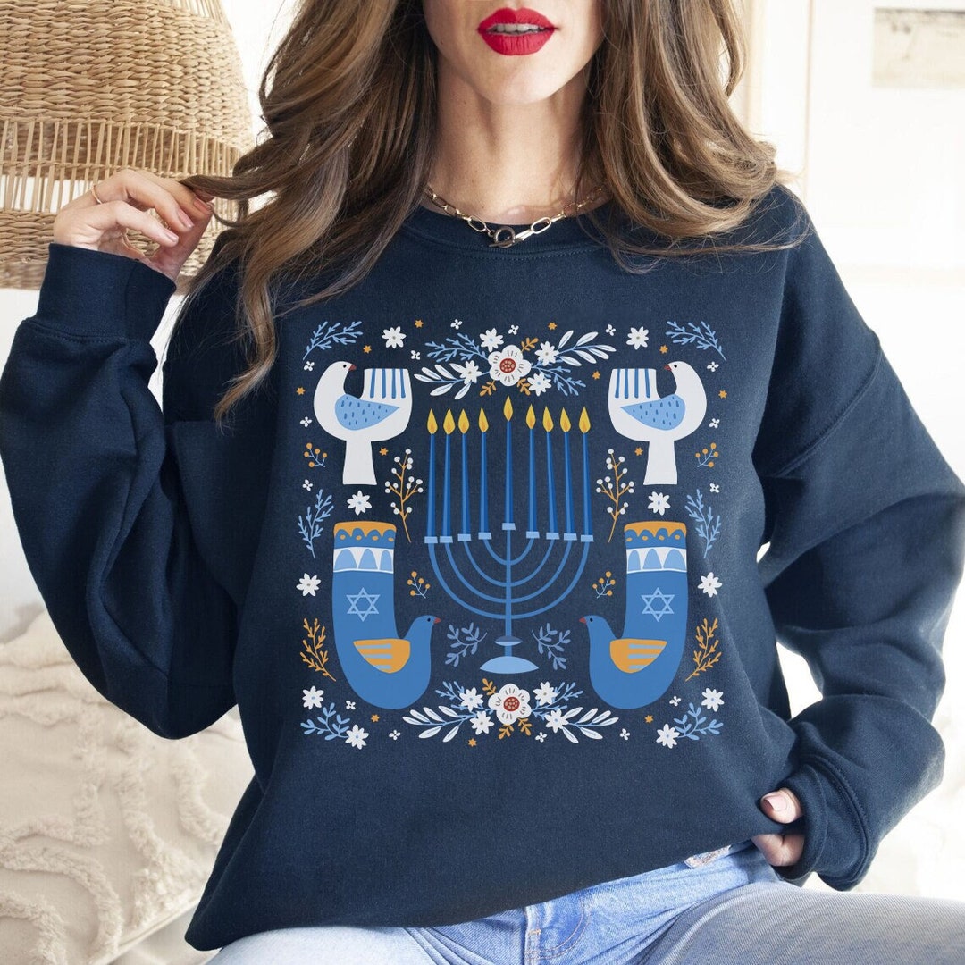 Hannukah Sweater Hanukkah Sweater Cottagecore Sweater Chanukah Sweater ...