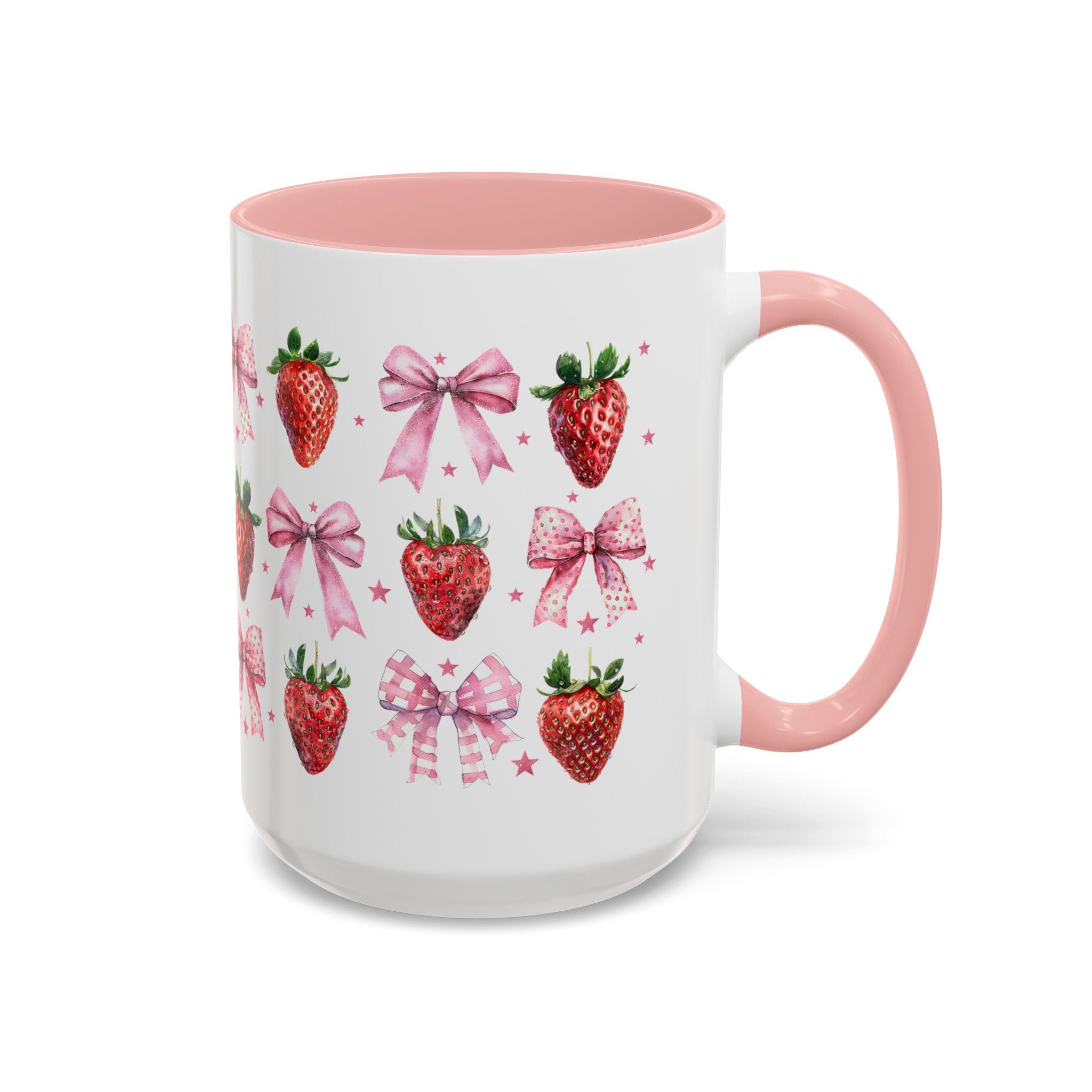 Coquette Strawberry Mug Coquette Mug Cottagecore Mug Preppy Stuff Cute ...