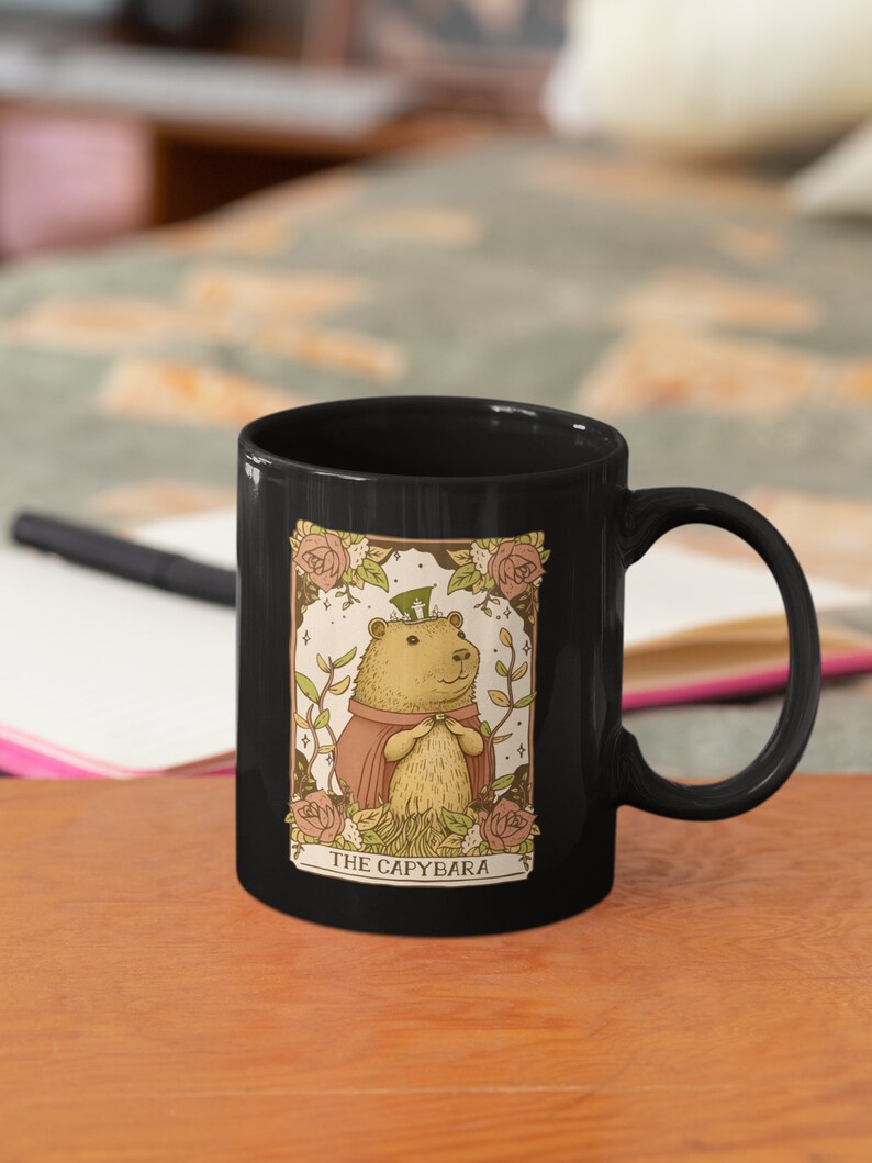 Capybara Mug Cottagecore Mug Funny Tarot Mug Capybara Gift - Etsy