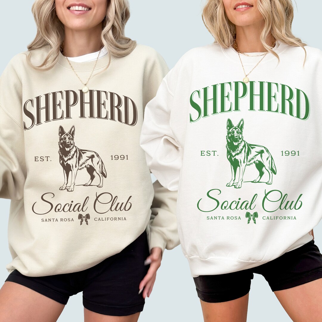 Custom German Shepherd Sweatshirt Old Money Aesthetic Clothes Social ...