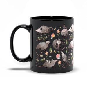 Possum Mug Cottagecore Mug Opossum Mug Aesthetic Coffee Mug Double ...