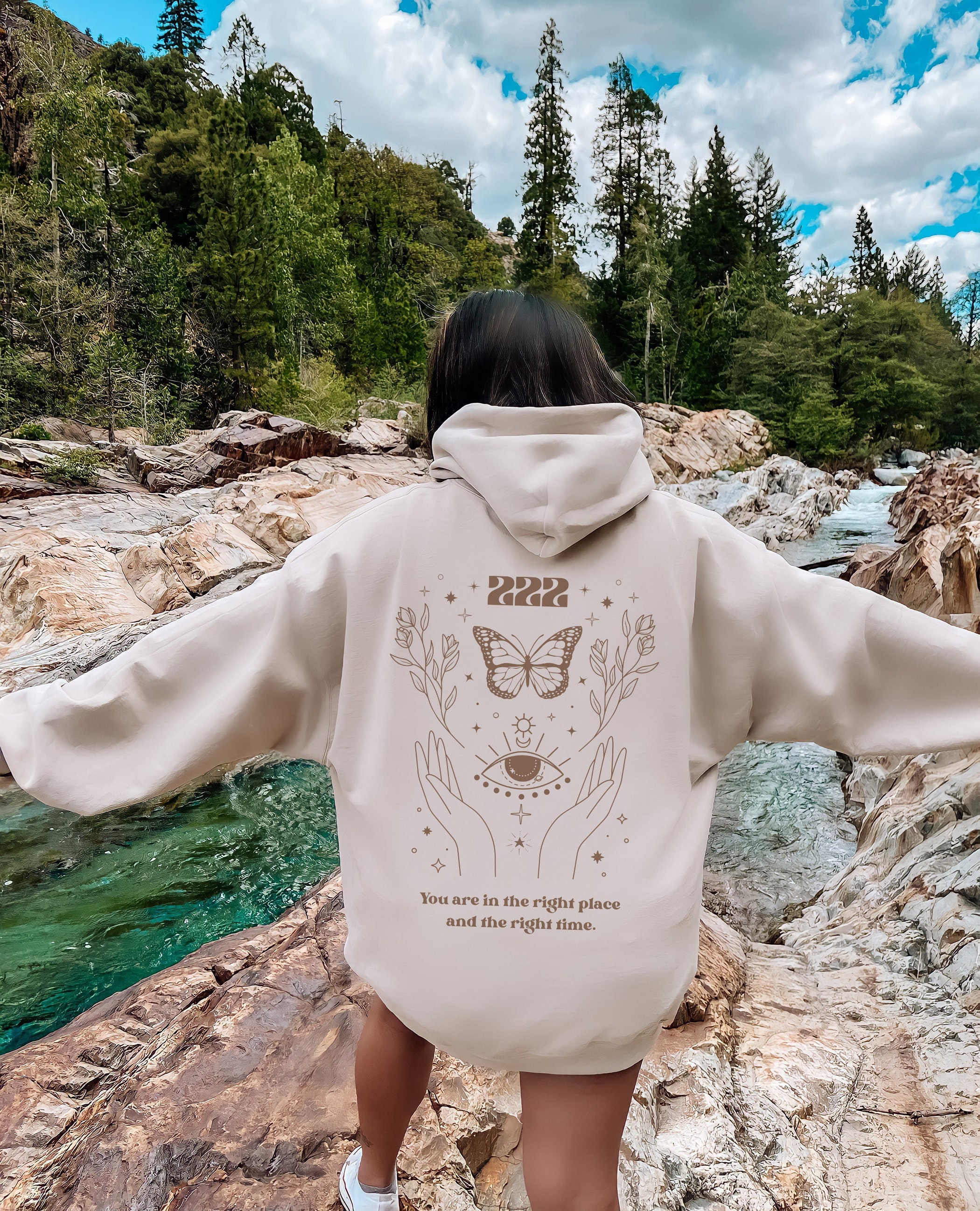 222 Angel Number Hoodie Angel Numbers 222 Hoodie Preppy Hoodie ...