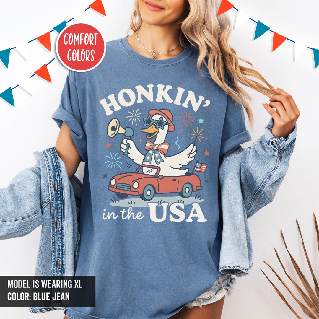 4th of July Goose Shirt Funny Goose Shirt Sarcastic Goose Tee Goose ...