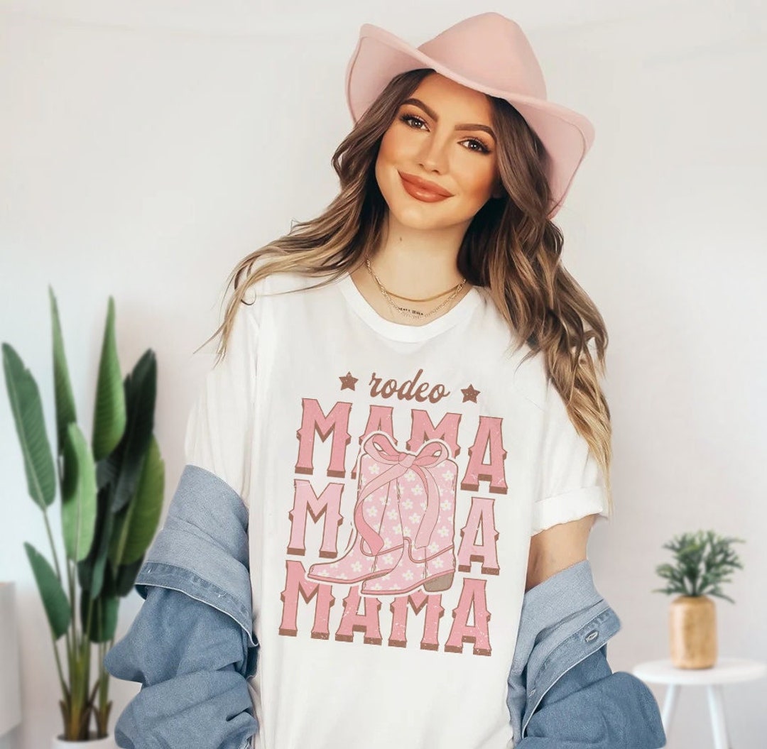 Rodeo Mama Shirt Retro Coquette Cowgirl Shirt Rodeo Mom Shirt Coquette ...