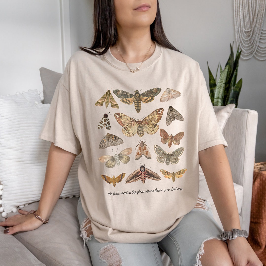Moth Shirt Cottagecore Shirt Insect Shirt Goblincore Clothing Moth ...