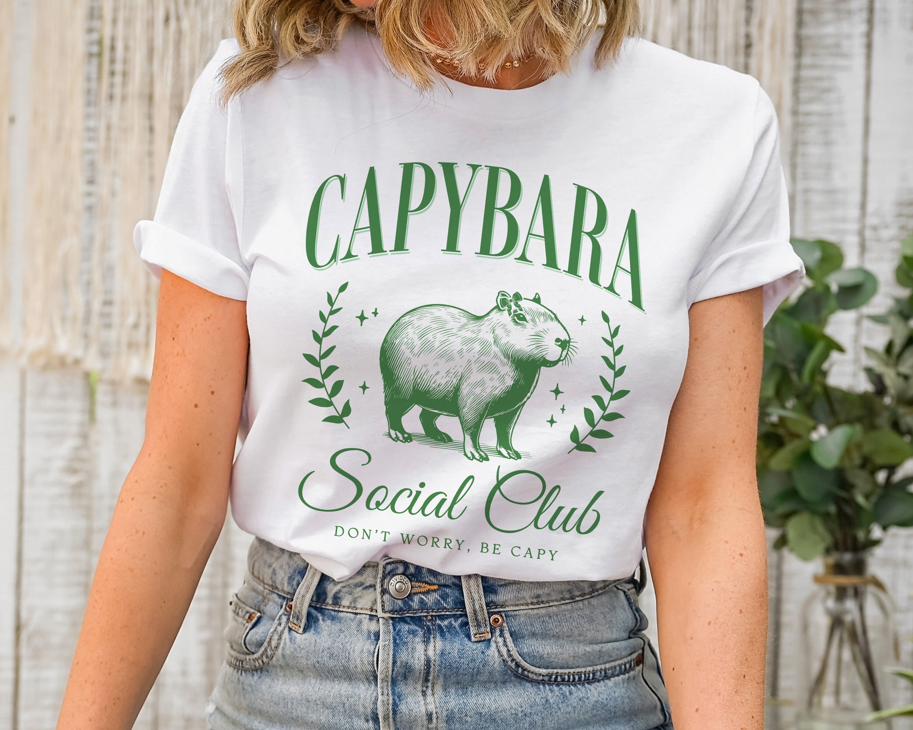 Capybara Shirt Capybara Gift Old Money Aesthetic Clothes Social Club ...