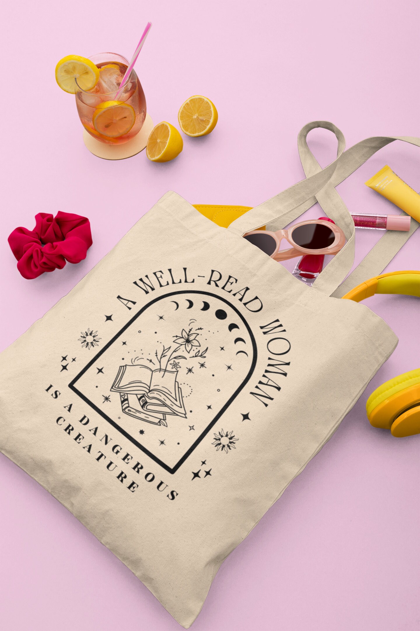 Book Tote Bag Aesthetic Tote Bag Reading Tote Bag Bookish Tote - Etsy