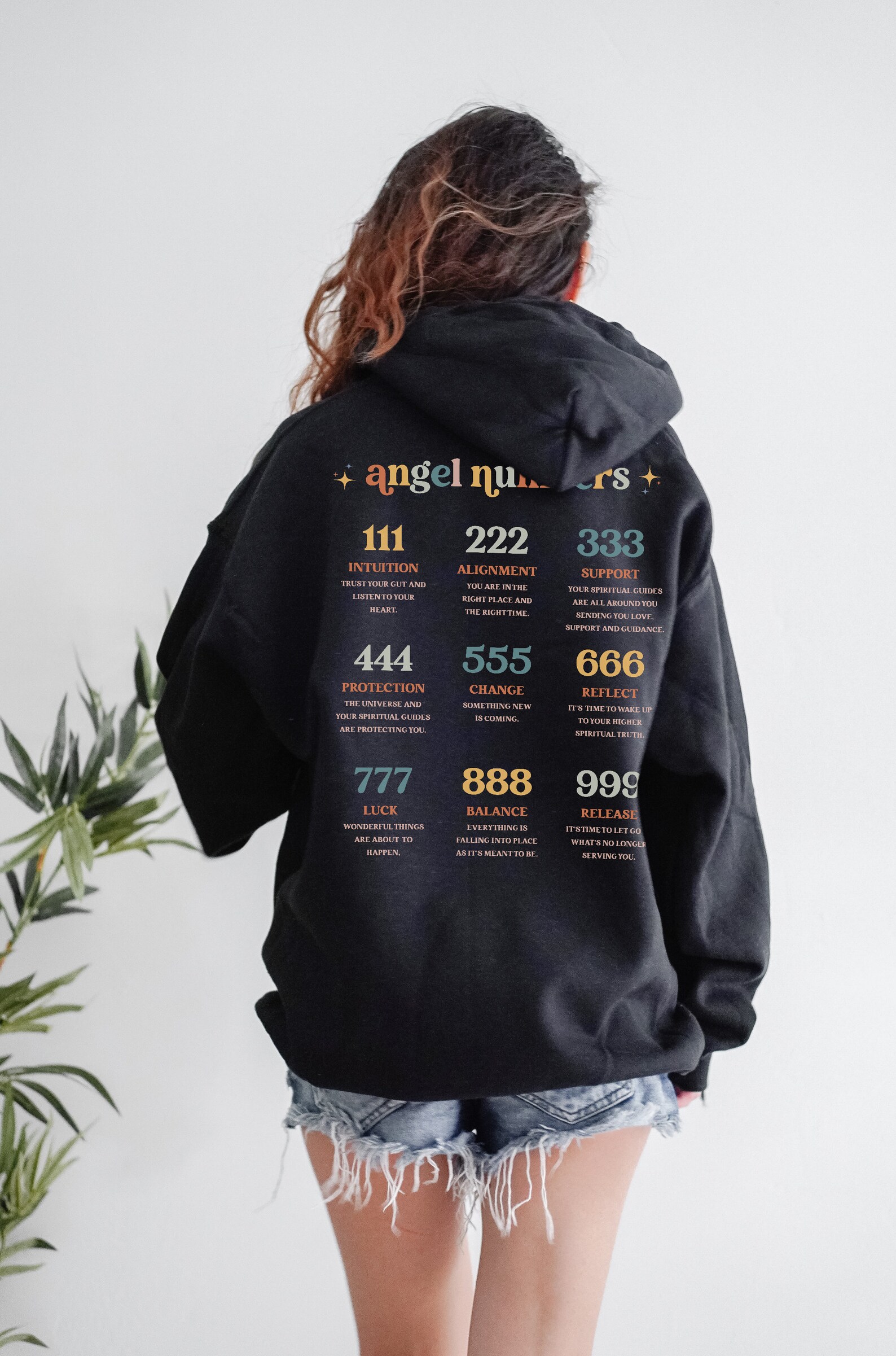 222 Angel Number Hoodie Angel Number Sweatshirt Angel Aesthetic Clothes ...