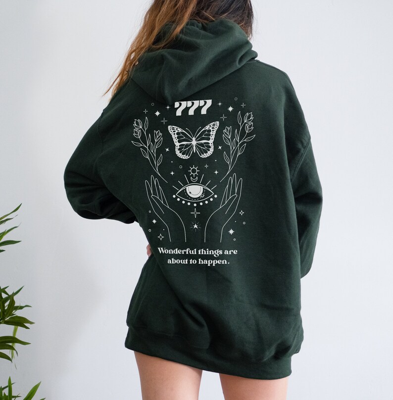 777 Angel Number Hoodie Angel Numbers 777 Hoodie Preppy Hoodie - Etsy