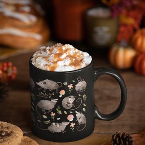 Possum Mug Cottagecore Mug Opossum Mug Aesthetic Coffee Mug Double ...