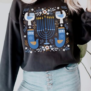 Hannukah Sweater Hanukkah Sweater Cottagecore Sweater Chanukah Sweater ...
