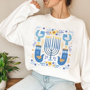 Hannukah Sweater Hanukkah Sweater Cottagecore Sweater Chanukah Sweater ...