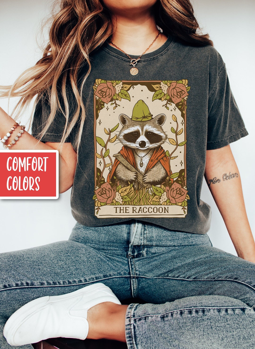 Raccoon Shirt Racoon Gifts Racoon Shirt Raccoon T Shirt Tarot Card ...