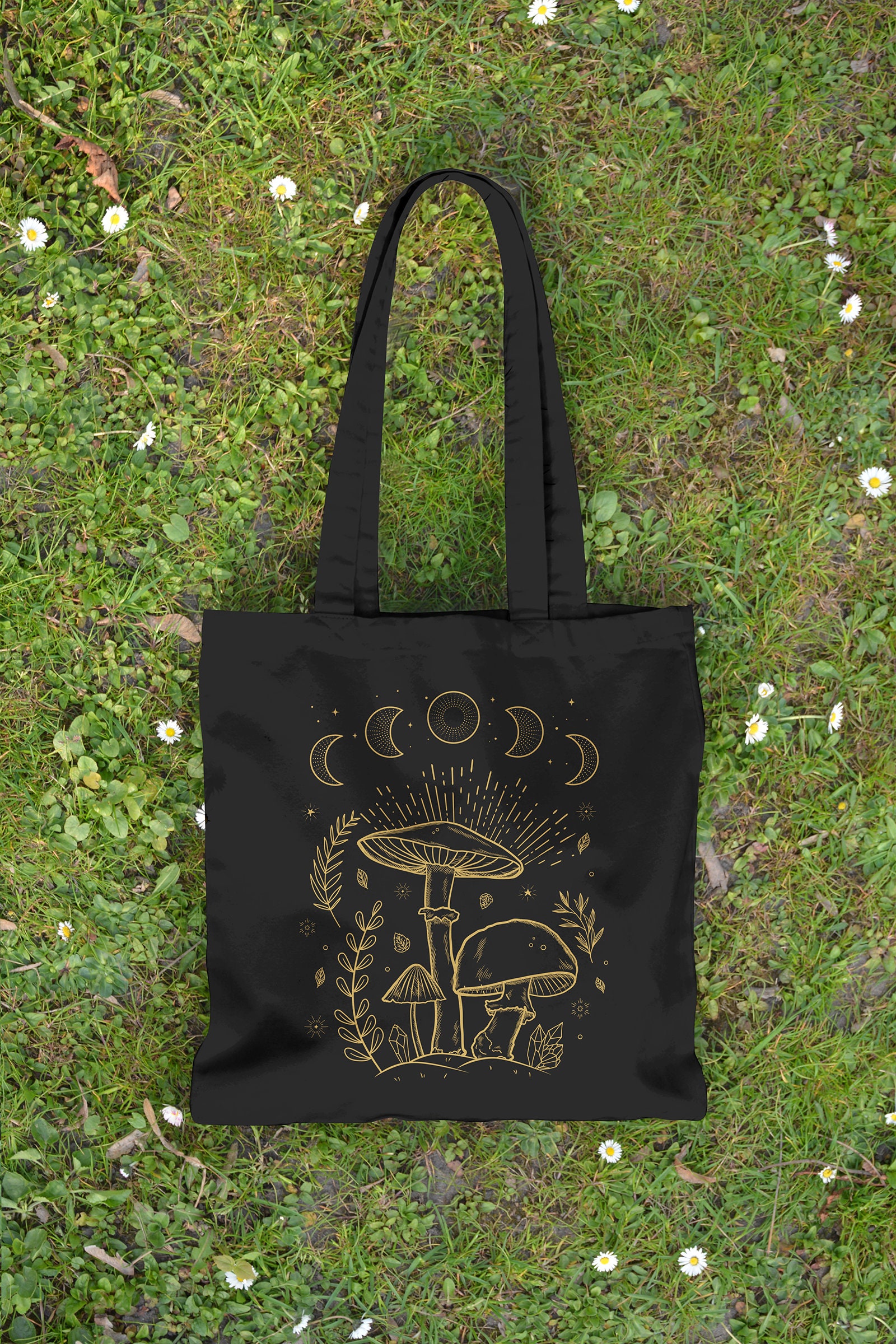 Cottage Core Mushroom Tote Bag Cute Tote Bags Aesthetic | Etsy